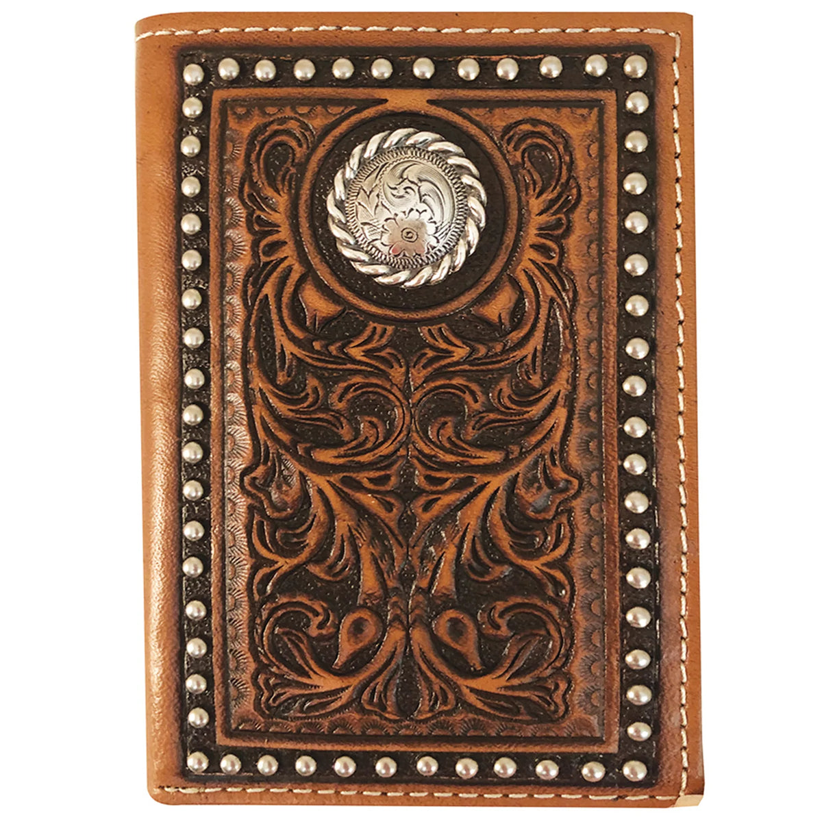 ROPER Tri-fold Wallet - Tooled Leather – Amberoak Rural